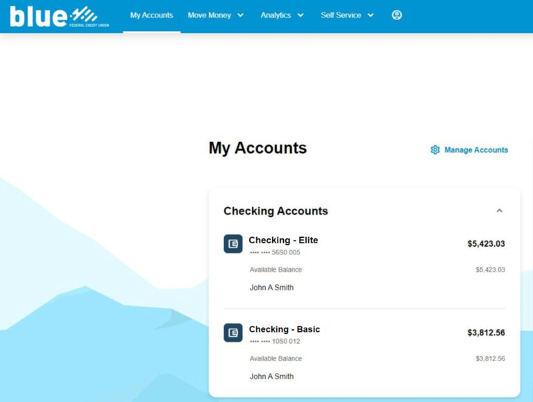 My Accounts (Landing Page) - Online Banking How-to Guide