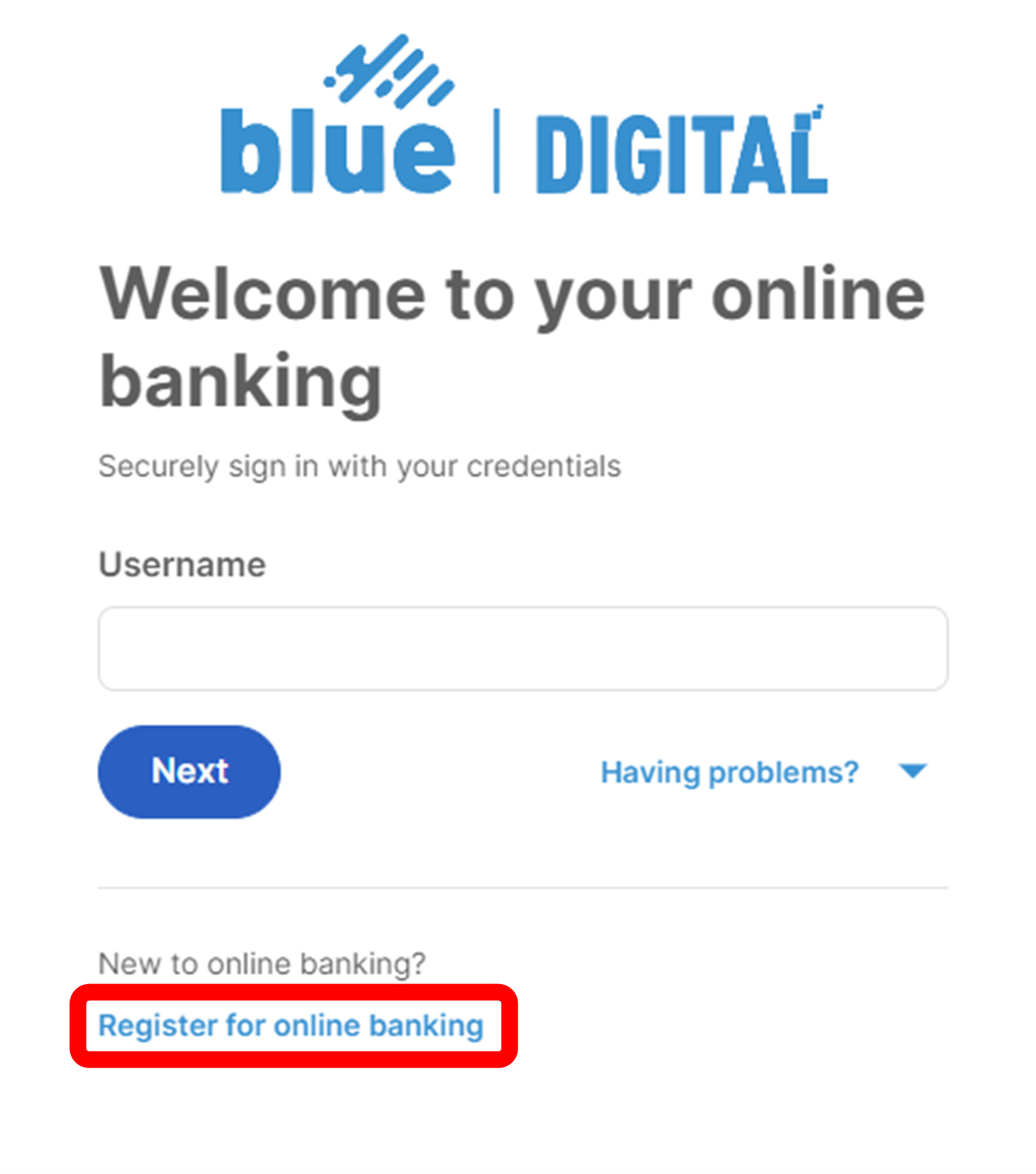 How do I register for Blue Digital? - Online Banking How-to Guide