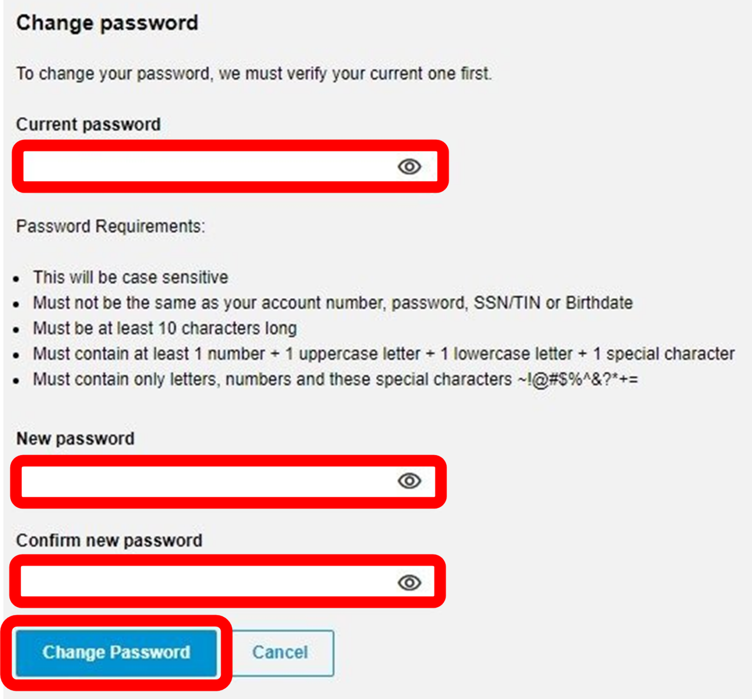 How do I change my password? - Online Banking How-to Guide