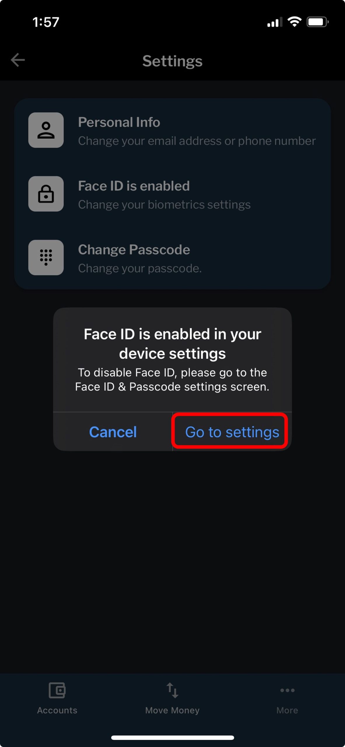 How do I enable biometrics/Face ID on mobile? - Online Banking How-To Guide